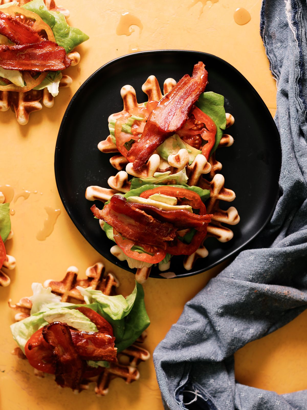 BLT Waffle Bites - Dad With A Pan