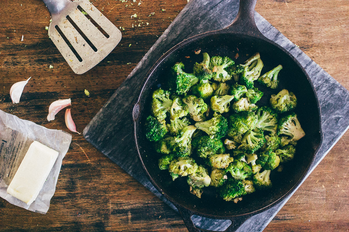 Garlic Butter Grilled Broccoli - Dad With A Pan