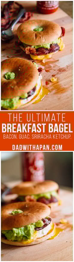 The Ultimate Breakfast Bagel Sandwich Recipe - Dad With A Pan
