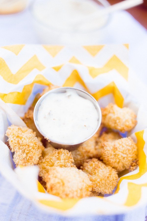 Baked Popcorn Chicken With Delicious Dipping Sauces - Dad With A Pan