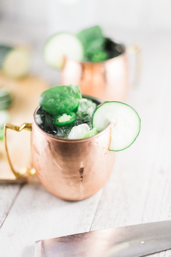 Jalapeno Cucumber Moscow Mules - Dad With A Pan
