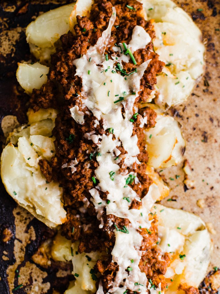 Shepherd's Pie Smashed Potatoes - Dad With A Pan