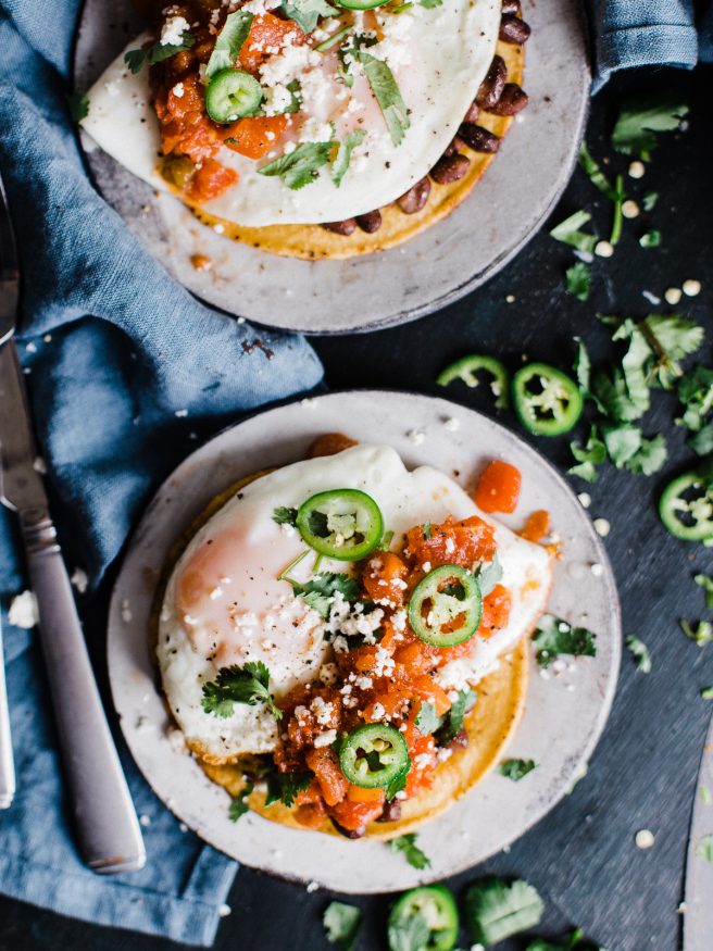 Huevos Rancheros Tostadas - Dad With A Pan