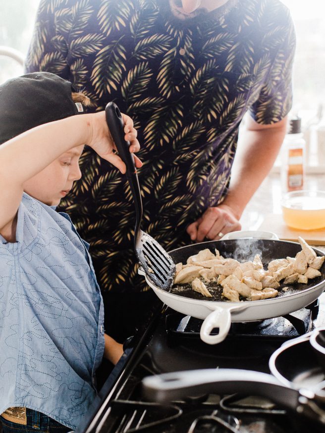 One Pan Chicken Alfredo - Dad With A Pan