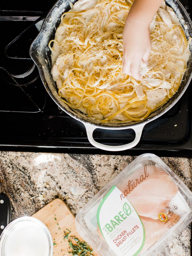 One Pan Chicken Alfredo - Dad With A Pan