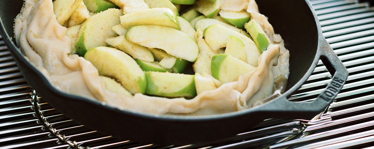Charcoal Grilled Apple Galette - Dad With A Pan