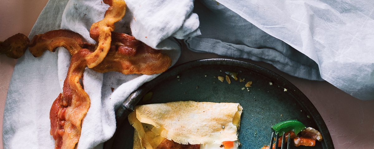 Bacon and Egg Crepe Pockets - Dad With A Pan