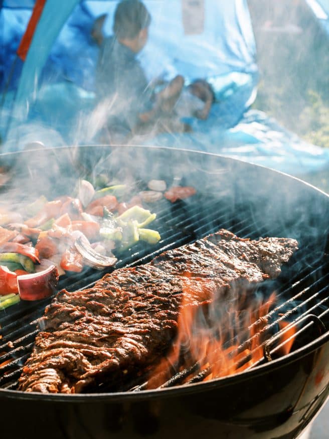 Grilled Alambre Tacos - Dad With A Pan