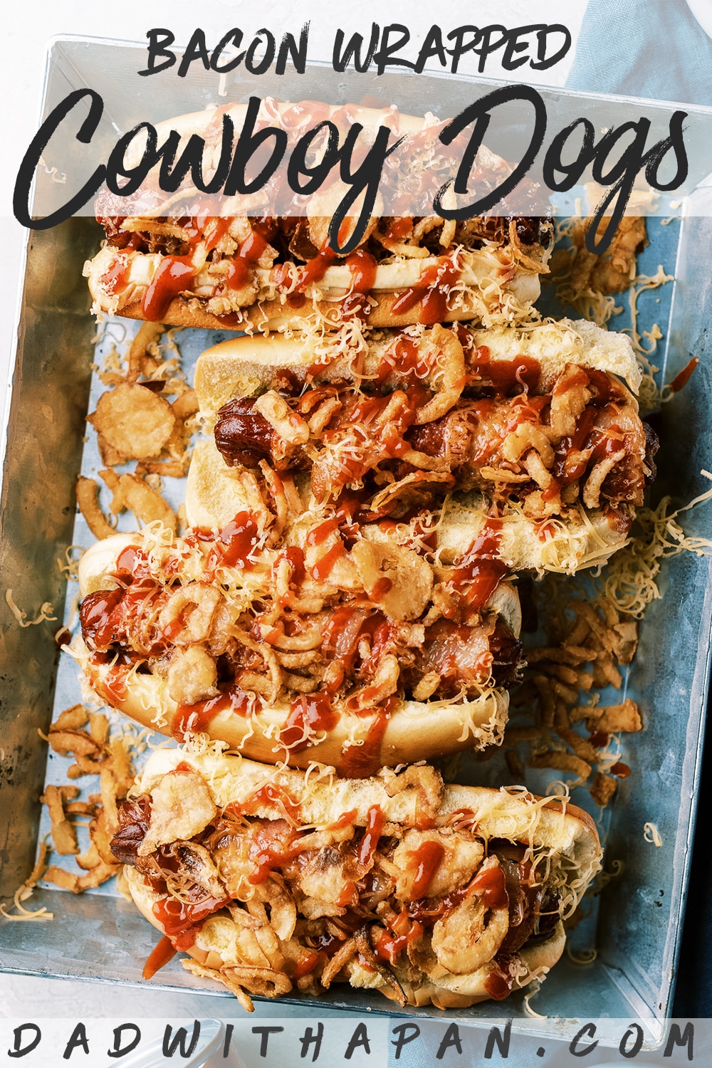 Cowboy Dogs with Bush’s® Homestyle Baked Beans - Dad With A Pan